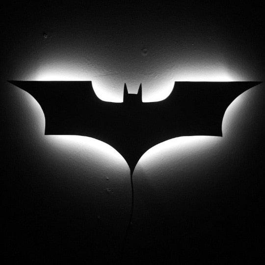 Batman LED Wall Light with Wireless Remote Control and Color Change ...